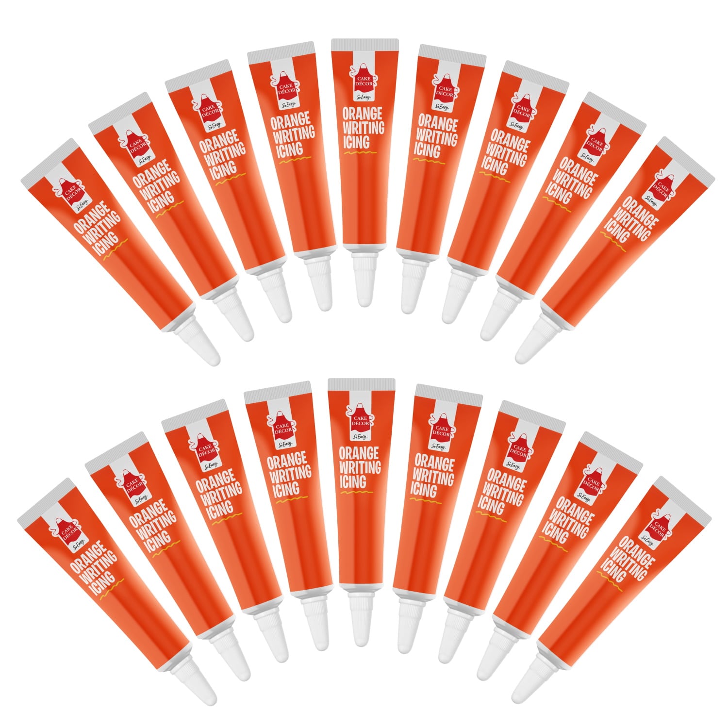 Orange Writing Icing Tubes - Cake Décor Group Ltd